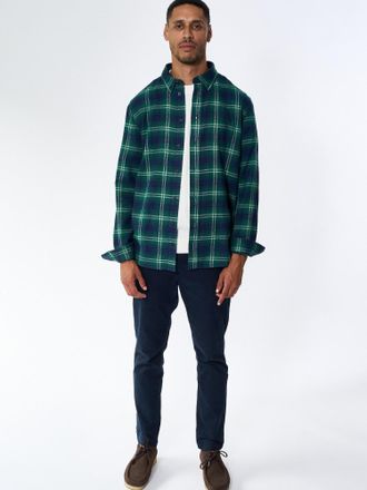 Legends Hemd Humphrey Flannel check shirt - Varsity Green