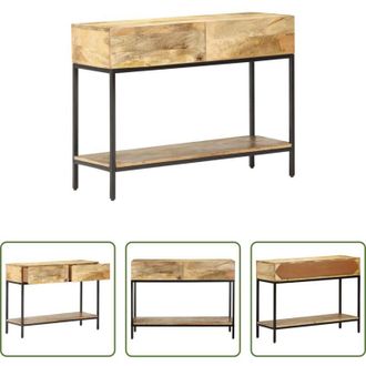 vidaXL vidaXL Mango-Massivholz - Konsolentisch 100x35x76 cm Mango Massivholz