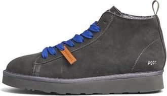 Panchic Polonais Homme P001 Faux Fur Anthracite-Ultramarine en Su&egrave;de Gris - P001M025 01712171 - Taille 45, gris, 45 EU