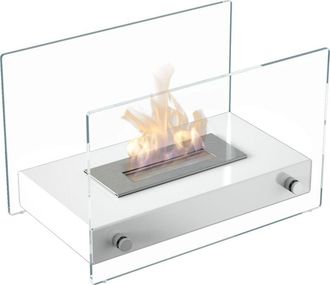 Kratki Kratki - Bio-Ethanolkamin Kamin Dekorativ Tischkamin Hotel mini weiss