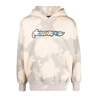Pleasures Homme, Sweatshirts et sweats &agrave; capuche, Beige, Taille: S Sweat &agrave; Capuche D&eacute;color&eacute;, Non Remboursable