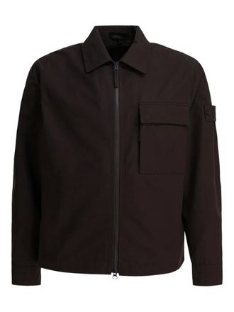Stone Island surchemise à fermeture zippée - Marron