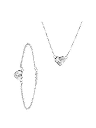 Lucardi Schmuckset Funkelnd