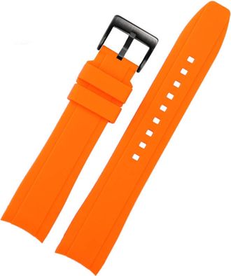 Generic F&uuml;r Longine Citizen BN0193 Gebogene Schnittstelle Silikonarmband 19mm 20mm 22mm 21 Man Soft Armband Zubeh&ouml;r