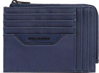 Piquadro Homme, Accessoires, Bleu, Taille: ONE Size Porte-cartes avec poche zipp&eacute;e pour la monnaie