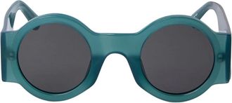Dries Van Noten Femme, Accessoires, Vert, Taille: ONE Size Round Lunettes de soleil