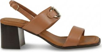 Ferragamo Femme, Chaussures, Brun, Taille: 36 EU Sandale avec Ornement Gancini