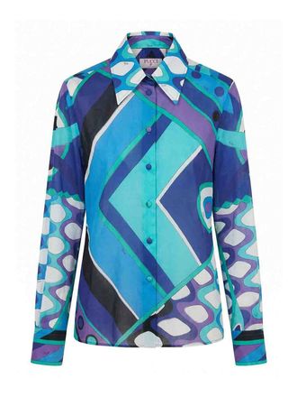 Emilio Pucci Chemise - Bleu