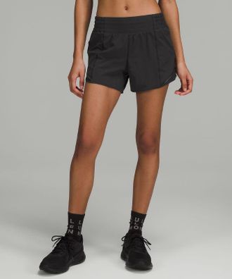 lululemon Short Hotty Hot doubl&eacute; taille haute pour Femmes - 10 cm - Taille 12