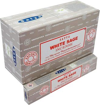 Anemone Satya R&auml;ucherst&auml;bchen - wei&szlig;er Salbei - nat&uuml;rliche R&auml;ucherst&auml;bchen - 12 Packungen &agrave; 15 g