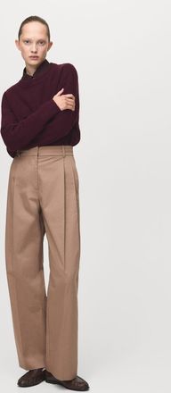 Mango Pull en maille moyenne grenat - Femme - XXS - MANGO