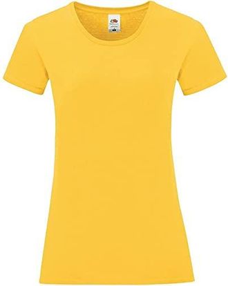 Fruit Of The Loom Valueweight Lot de 5 t-shirts pour homme - Jaune - XL