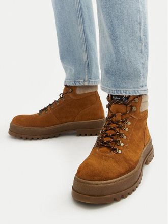 Pepe Jeans London Schn&uuml;rstiefeletten PMS50251 Braun