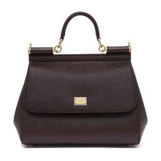Dolce & Gabbana Gro&szlig;e Sicily Handtasche - - Bags - Damen - Braun - ONE SIZE