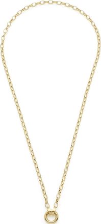 Leonardo Halskette Clip & Mix Tomke - Weitanker-Kette aus goldfarbenem Edelstahl - Zwischenring für Charms Anhänger - 50-51,3 cm Länge - Schmuck Geschenk für F