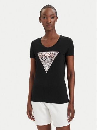 Guess T-Shirt W6GI19 K3042 Schwarz Regular Fit