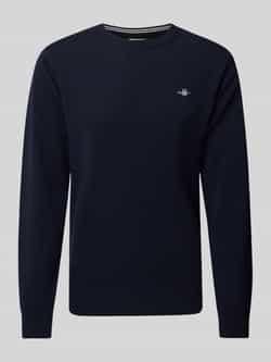 GANT Strickpullover aus Wolle mit Rundhalsausschnitt