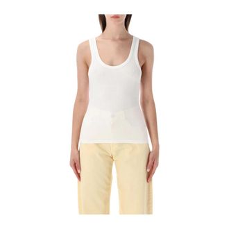 Colorful Standard Geripptes Baumwoll-Tanktop - - Tops - Damen - Wei&szlig; - L