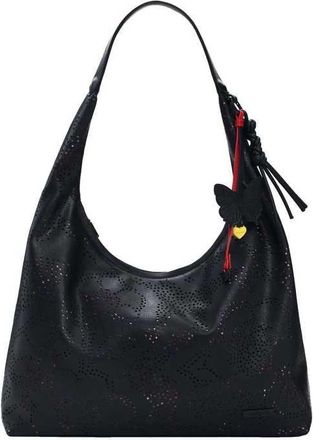 Desigual mittelgro&szlig;e Tasche mit Perforation in Schwarz