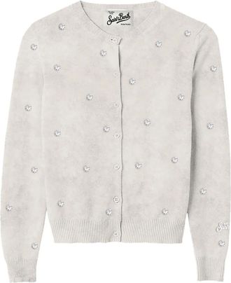 MC2 Saint Barth Femme, Pulls, Gris, Taille: 38 FR Bellamy Alpaca Cardigan
