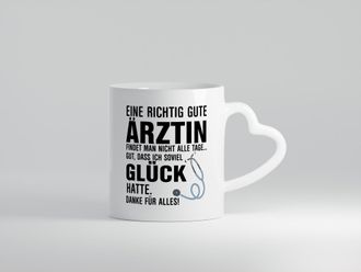 Generic Dankeschön für Ãrztin | Arzt Tasse | Danke für Alles - Herzhenkel Tasse - Kaffeetasse/Geschenk/Familie