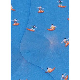 Dor&eacute; Dor&eacute; Chaussettes mi-hautes voiliers en coton m&eacute;lang&eacute;