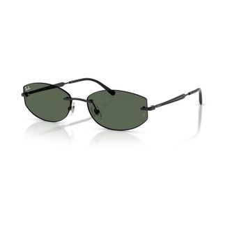 Ray-Ban Lunettes de soleil g&eacute;om&eacute;triques sans monture - unisex - Accessoires - Noir - Taille: 55 MM