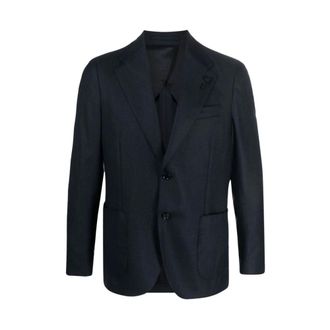 Lardini Gestreifter &Auml;rmel-Blazer - - Jackets - Herren - Blau - 2XL