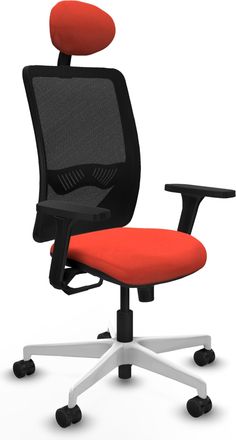 Piqueras y Crespo Computerstuhl Zulema mit 3D-Armen, h&ouml;henverstellbarer Lendenwirbelst&uuml;tze und festem Kopfteil, ausgestattet mit Sincro 3 Positionen und Schneideschaum,