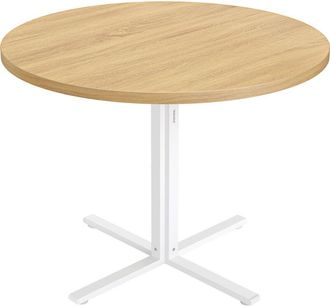 Vasagle Vasagle - Table Ronde, Table de Cuisine, pour 4 Personnes, Style Campagnard, Surface R&eacute;sistante &agrave; lEau, 80 cm de Diam&egrave;tre, 74,8 cm de Hauteur, pour