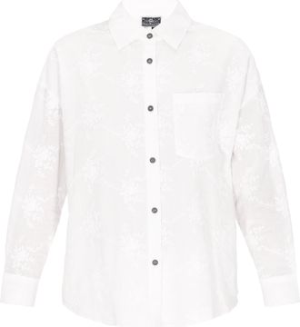 Dreimaster Dreimaster Bluse Frauen Wei&szlig;