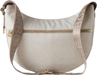 Borbonese Femme, Sacs, Blanc, Taille: ONE Size Shoulder Bag