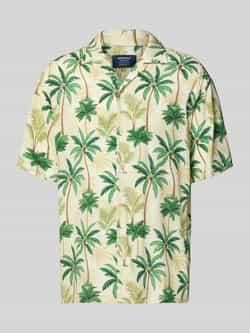 Mc Neal Regular Fit Freizeithemd aus Viskose-Lyocell-Mix mit Reverskragen