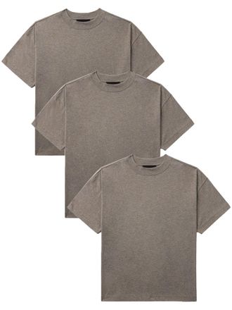 Fear of God lot de trois t-shirts &agrave; col rond - Gris