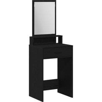 vidaXL Coiffeuse Ch&ecirc;ne noir 50 x 41 x 140 cm Bois ding&eacute;nierie Vidaxl