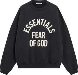 Fear of God Homme, Sweatshirts et sweats &agrave; capuche, Noir, Taille: M Campus 90s Crewneck SweaT-shirt