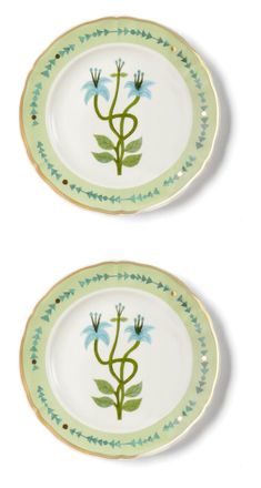 BITOSSI HOME Set 2 Pcs. - Fruit Plate Cm.20.5 Cornflower