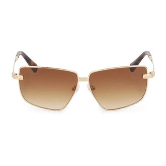Kazar Sonnenbrille mit Metallrahmen und braunen Gl&auml;sern - - Accessories - Damen - Gelb - ONE SIZE