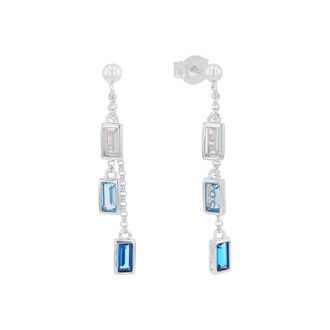 s.Oliver Ohrringe 925 Sterling Silber/Edelstahl Damen, Ohrschmuck, Kommt in Schmuck Geschenk Box