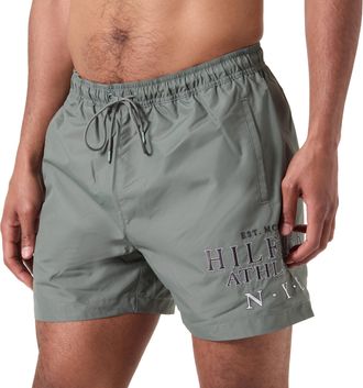 Tommy Hilfiger Herren Badeshorts Medium Drawstring Mittellang, Mehrfarbig (Stonewash Green), M