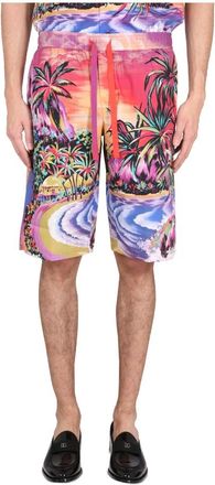 Dolce & Gabbana Homme, Shorts, Multicolore, Taille: M Stampa Hawaii Shorts