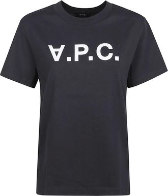 A.P.C. A.p.c., Homme, Tops, Noir, Taille: XS Grand VPC T-shirt