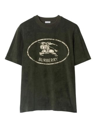 Burberry t-shirt à logo imprimé - Vert