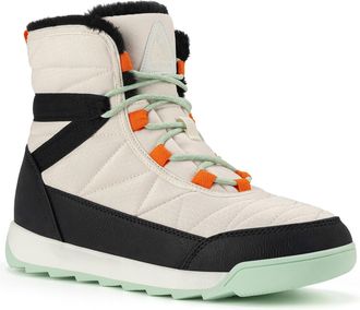 Mishansha Schneestiefel Damen Winterstiefel Gefüttert Warm Winterschuhe Outdoor Rutschfest Frauen Winter Boots Elfenbein 42 EU