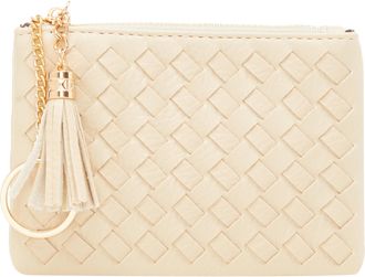 Faina Portemonnaie Damen Wollwei&szlig;