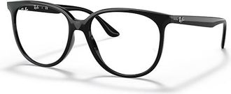Ray-Ban Rb4378v Optics Schwarz Fassung Klar Glas Polarisiert 54-16