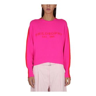 Philosophy di Lorenzo Serafini Femme, Pulls, Multicolore, Taille: 38 FR Maglia Logo