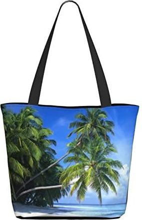 AOOEDM Palmiers et plage (6) sac &agrave; provisions pour femme 33 x 27,9 x 17,8 cm. Le cadeau parfait pour la Saint-Valentin. Cest de la Saint-Valentin pour maman,