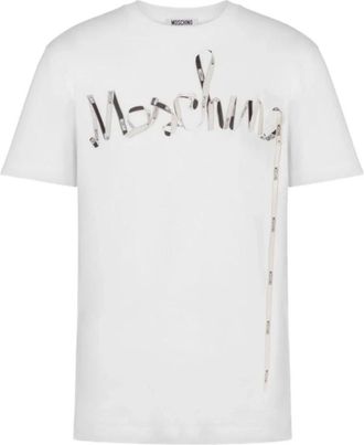 Moschino Homme, Tops, Blanc, Taille: 2XL Moschino T-shirts et Polos