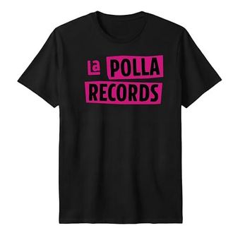 Generico T-shirt La Polla Records Logo noir pour homme 100 % coton Punk Rock, Noir, XXL